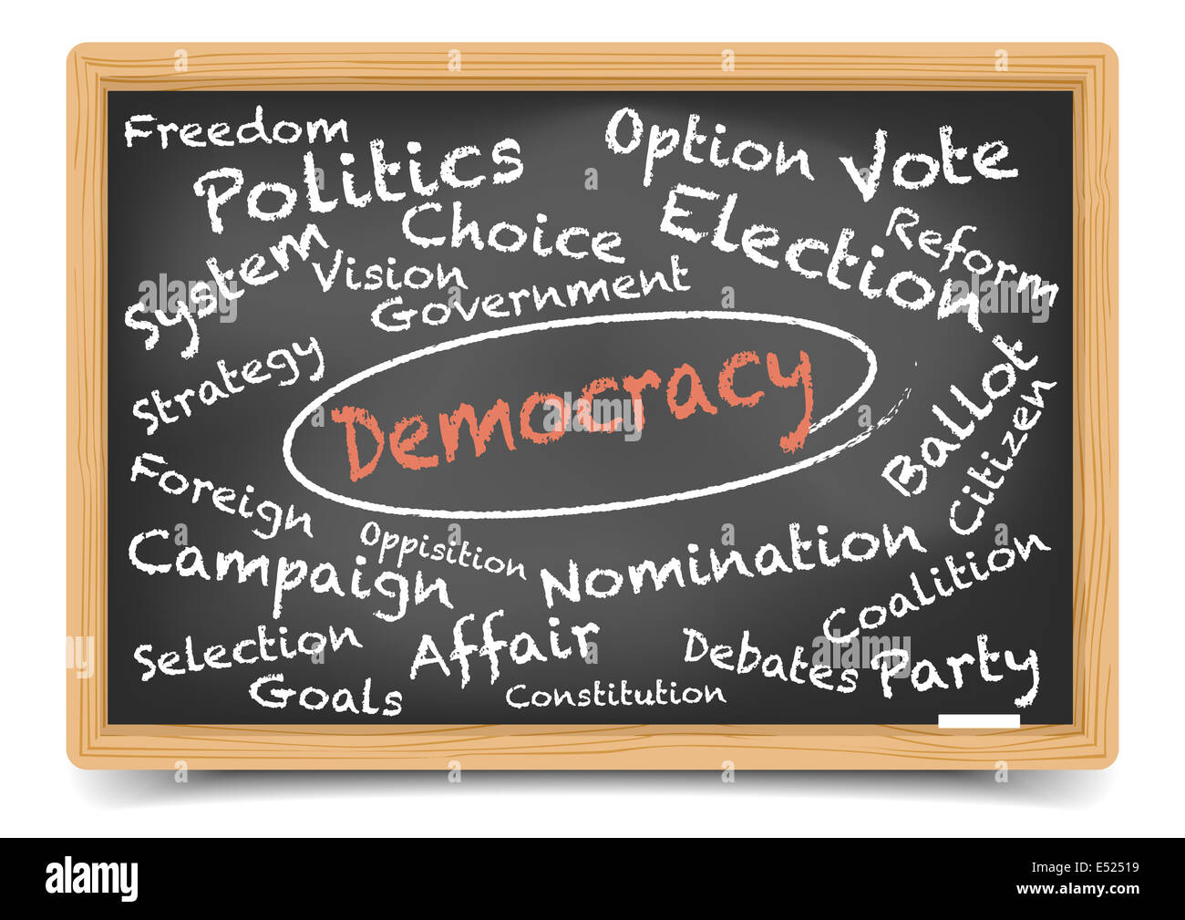 Democracy word cloud hi-res stock photography and images - Alamy