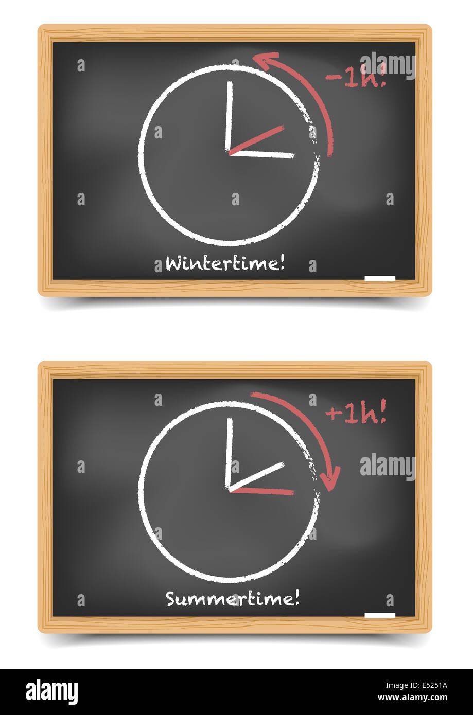 Daylight savings time hand Cut Out Stock Images & Pictures - Alamy