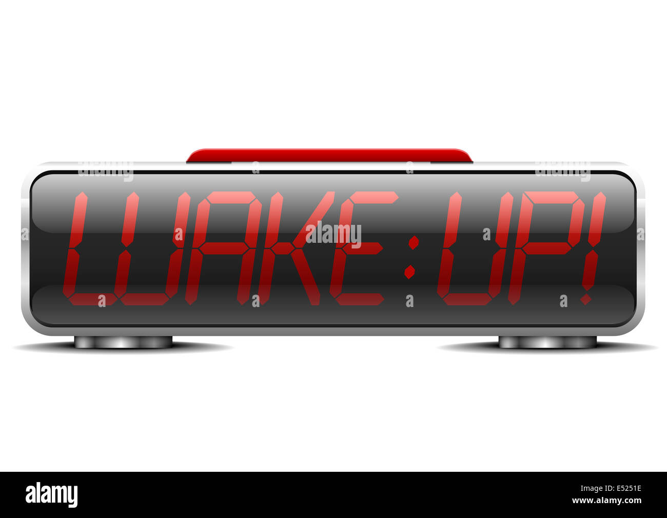 Digital clock count down Cut Out Stock Images & Pictures - Alamy