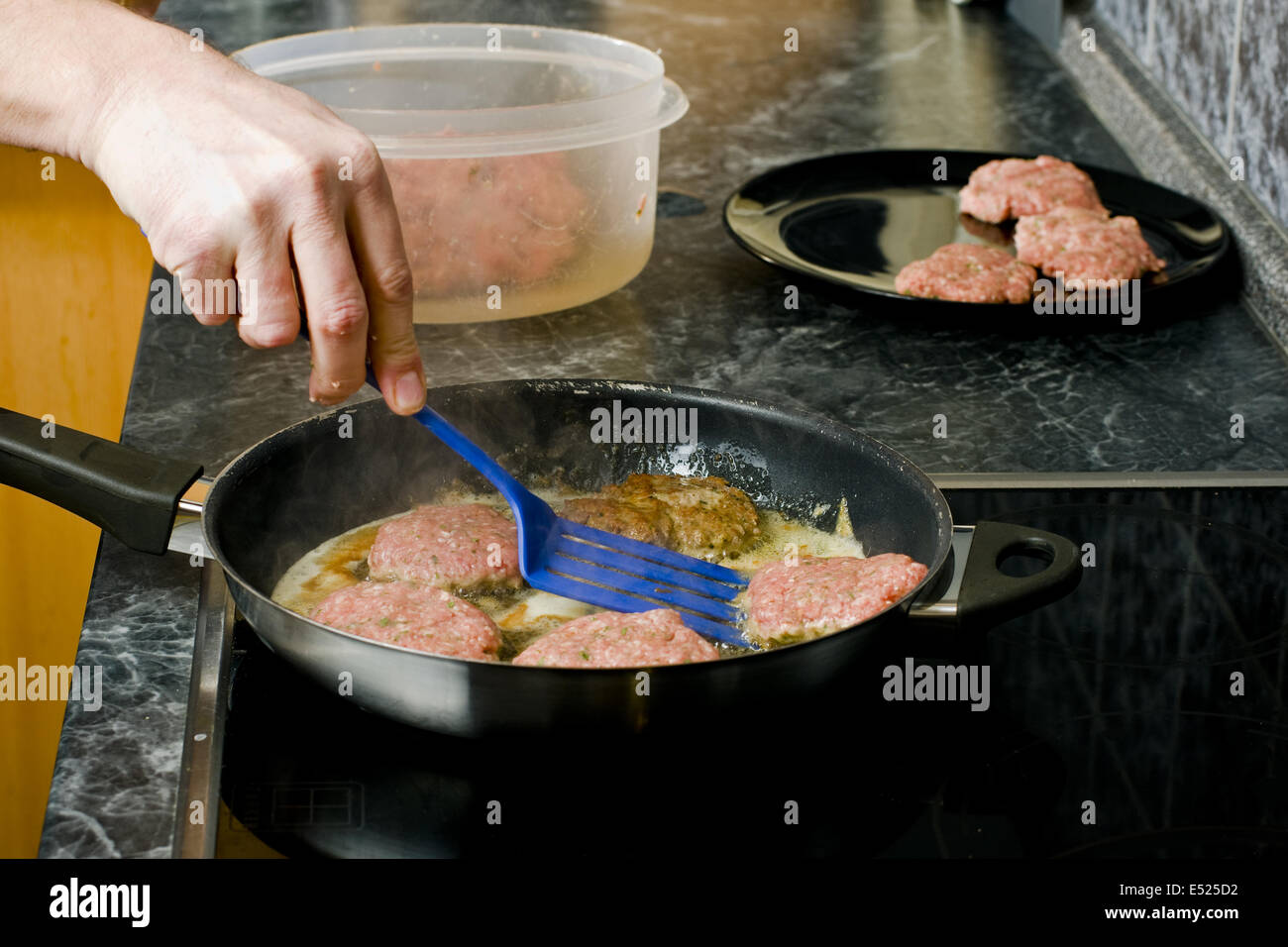 Man eating meatballs hi-res stock photography and images - Alamy