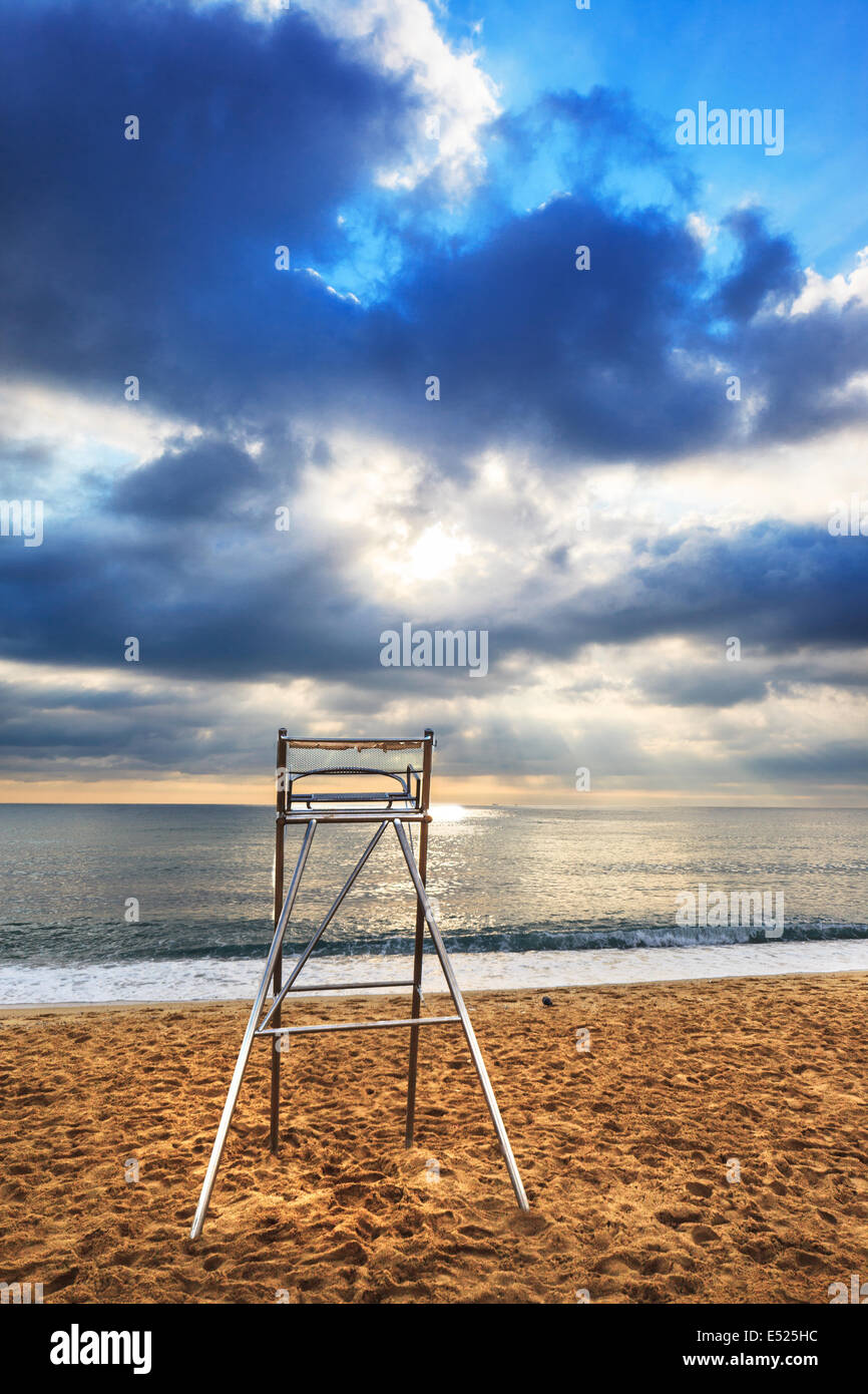 a lifeguard chair Stock Photo - Alamy