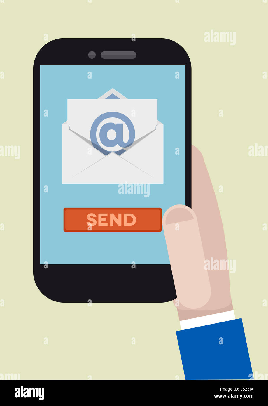Tablet mail icon hi-res stock photography and images - Alamy