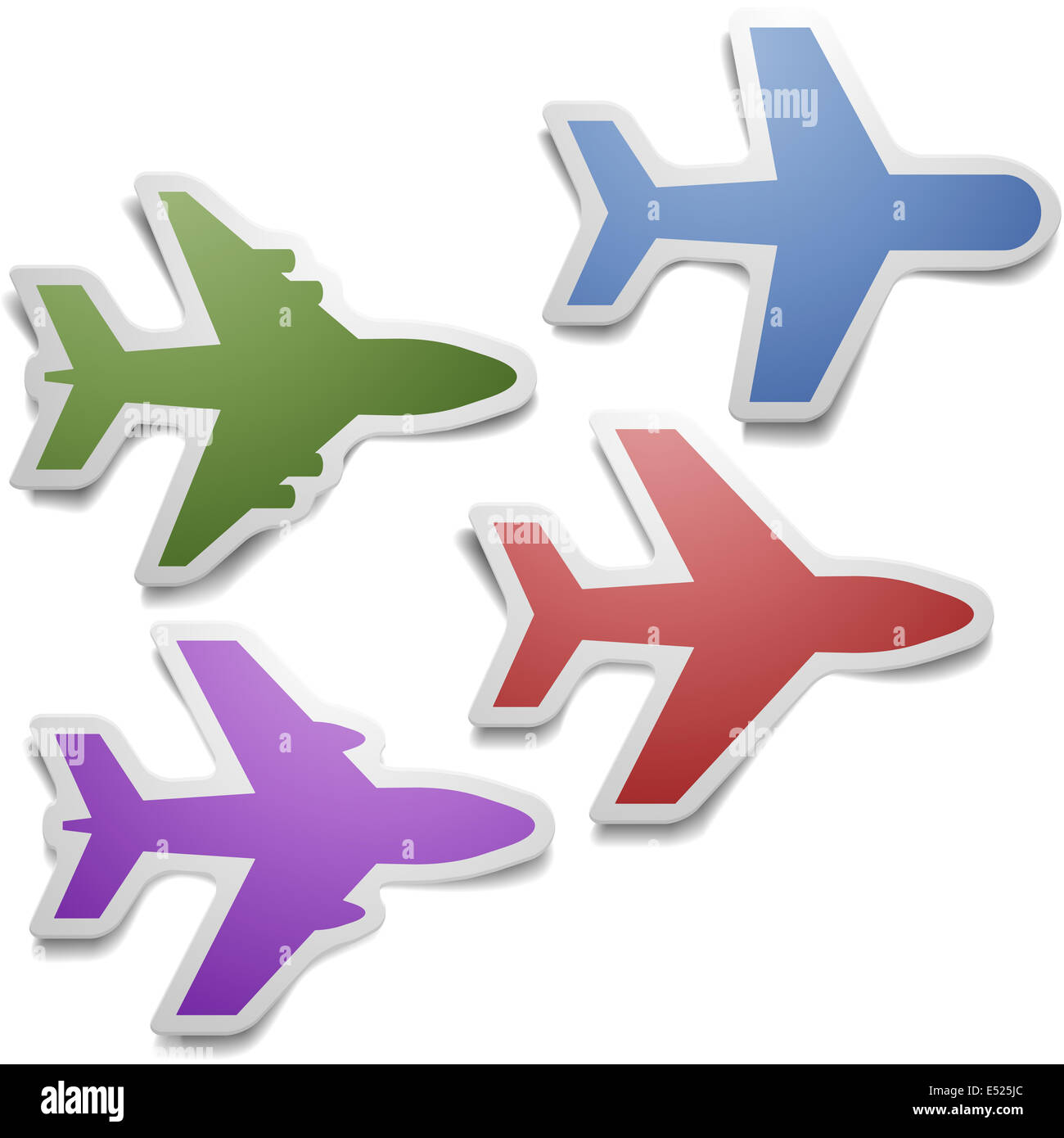 Airplanes fly Cut Out Stock Images & Pictures - Alamy