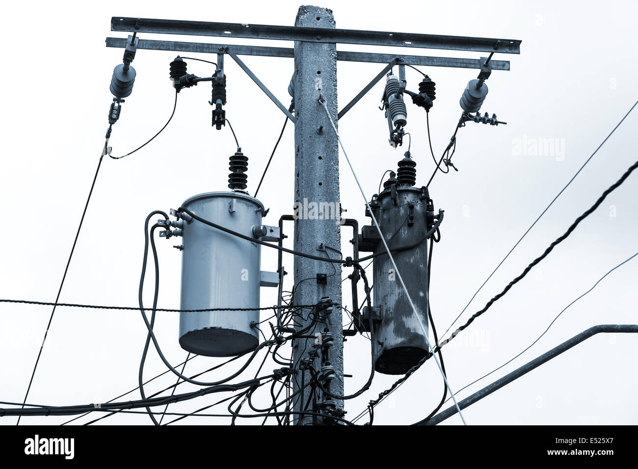 reinforced concrete pole Stock Photo - Alamy