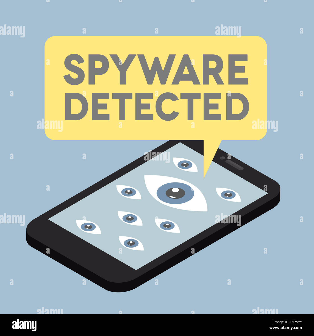 FLAT phone iso Spyware Stock Photo - Alamy