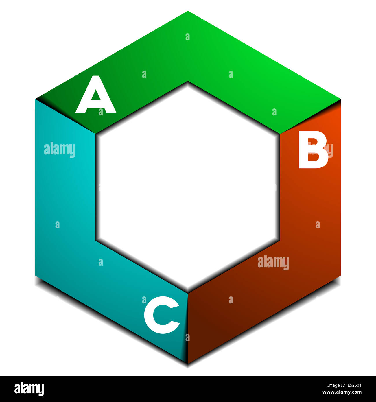 Hexagon infographic illustration vector hi-res stock photography and ...