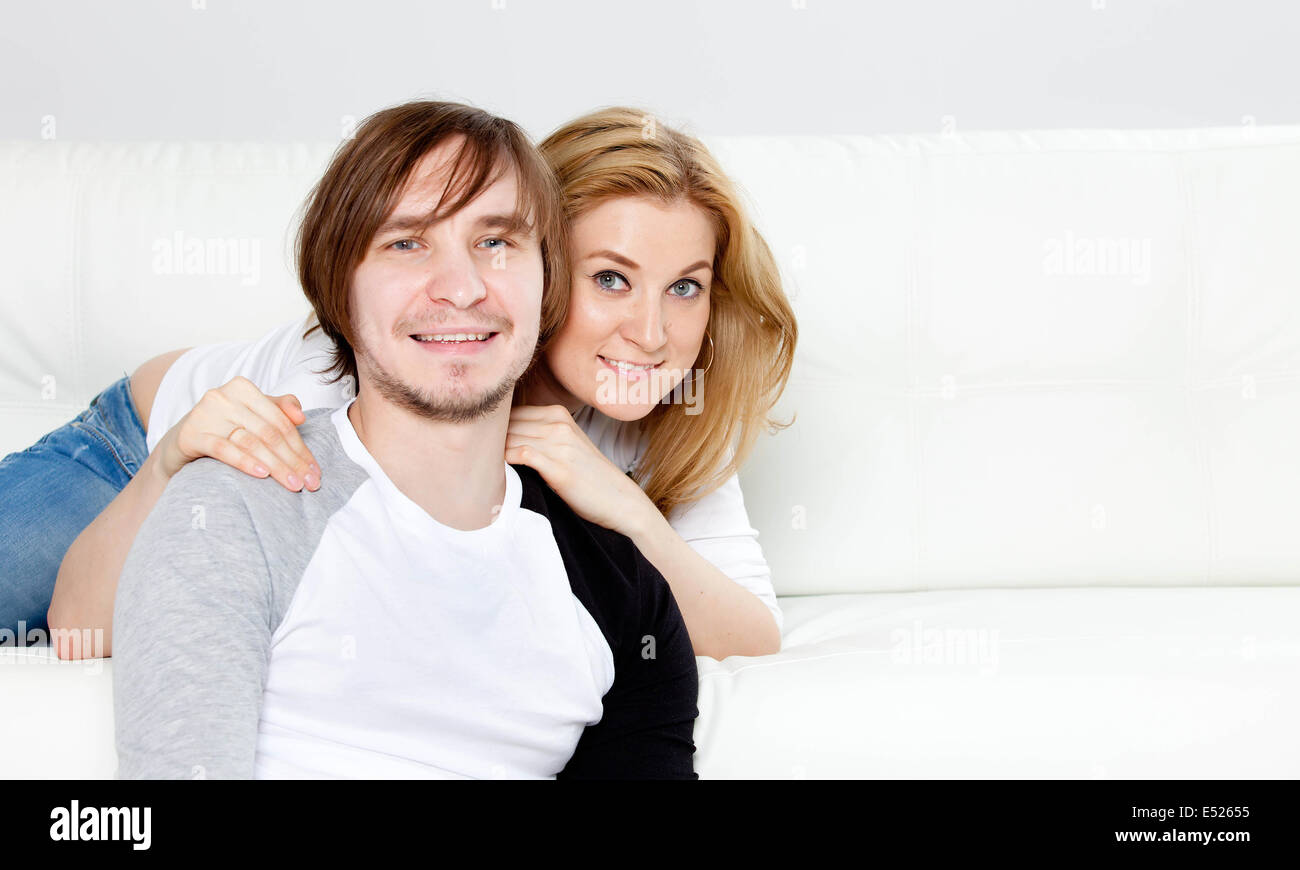 Horizontal image joyful couple hi-res stock photography and images - Alamy