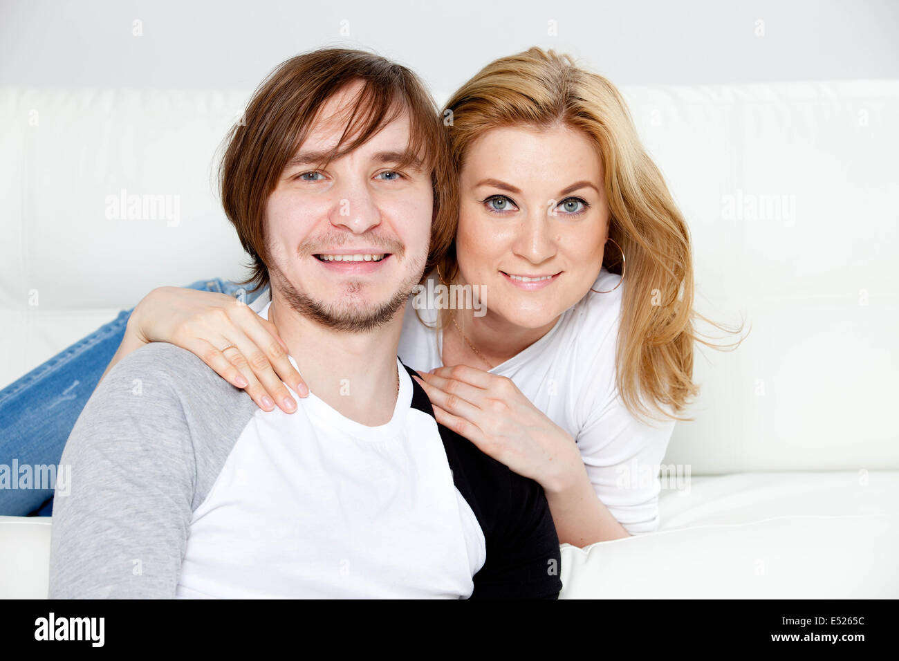 Horizontal image joyful couple hi-res stock photography and images - Alamy