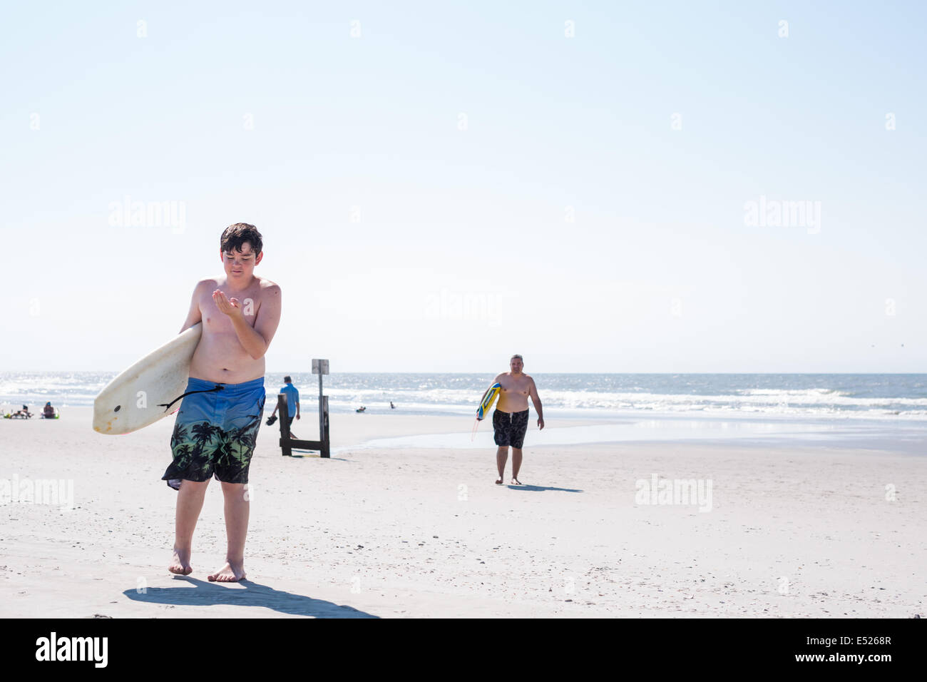 Family day beach teenager hi-res stock photography and images - Alamy