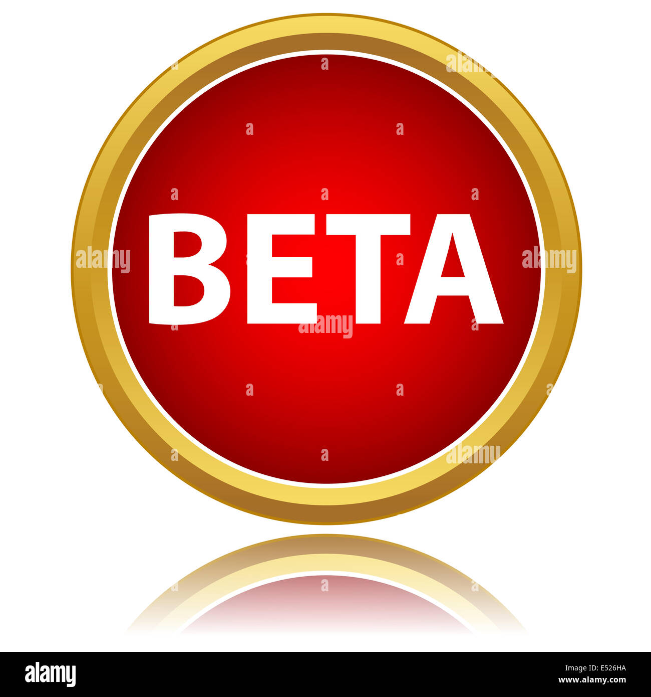 Beta status icon Stock Photo - Alamy