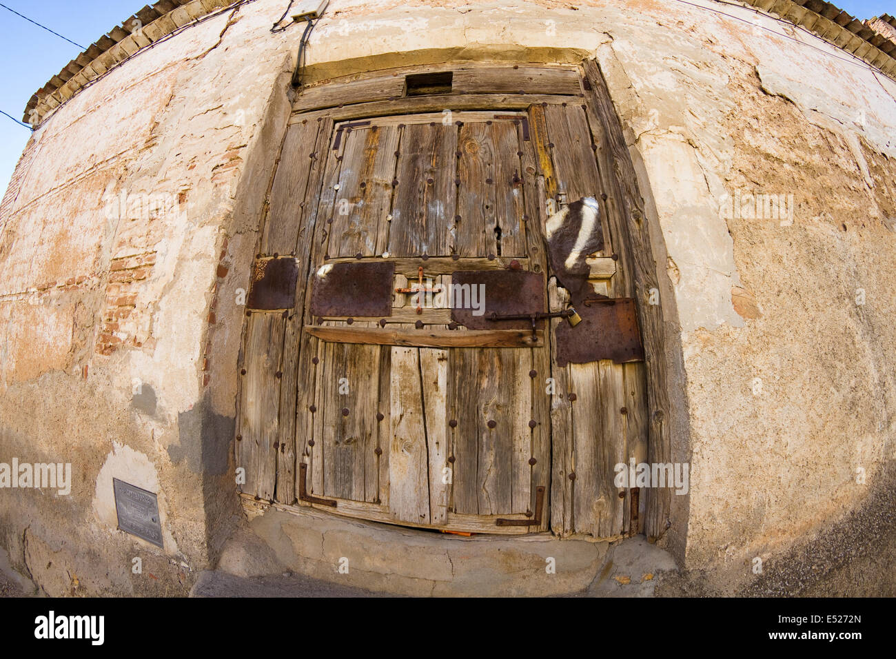 Street with houses made of mud, rural town Stock Photo - Alamy