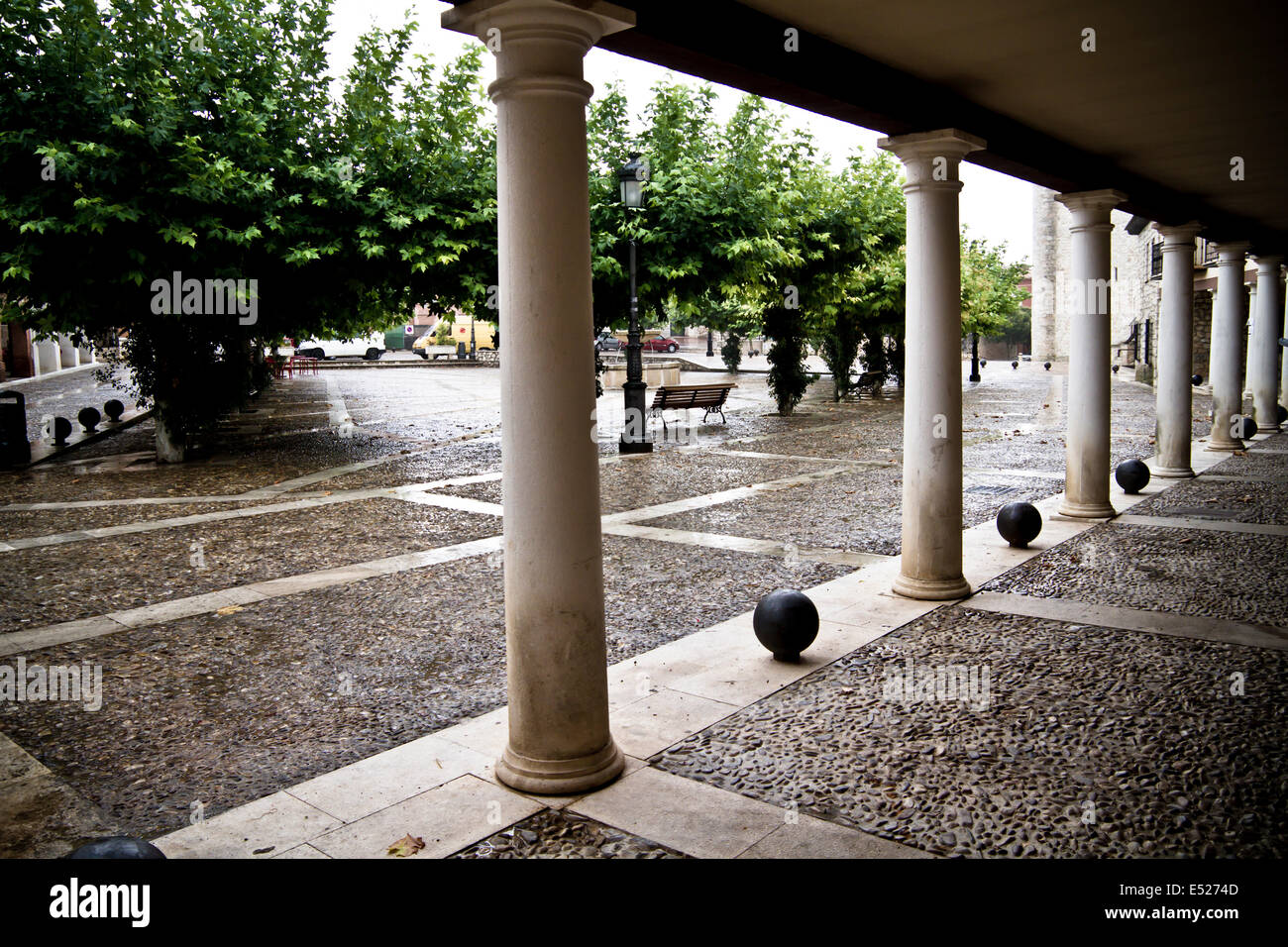 Medieval town, old architecture in Torija Spain Stock Photo - Alamy