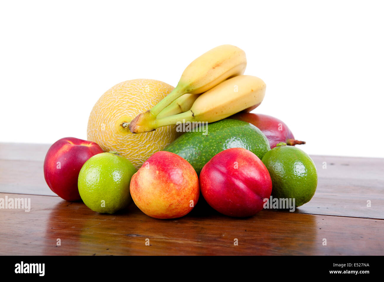 set of fruits isolated on white background Stock Photo - Alamy