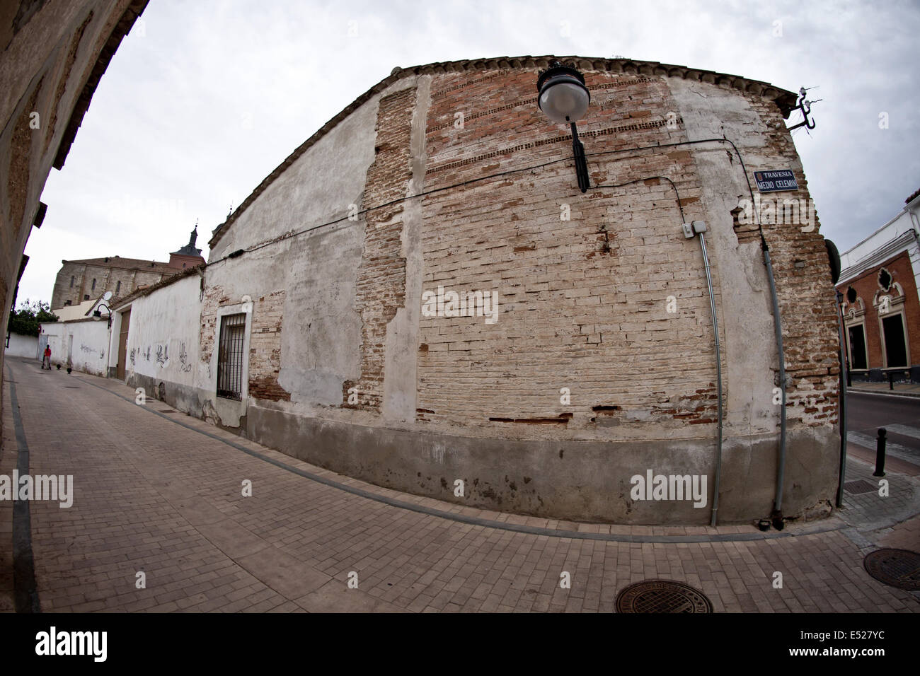Street with houses made of mud, rural town Stock Photo - Alamy