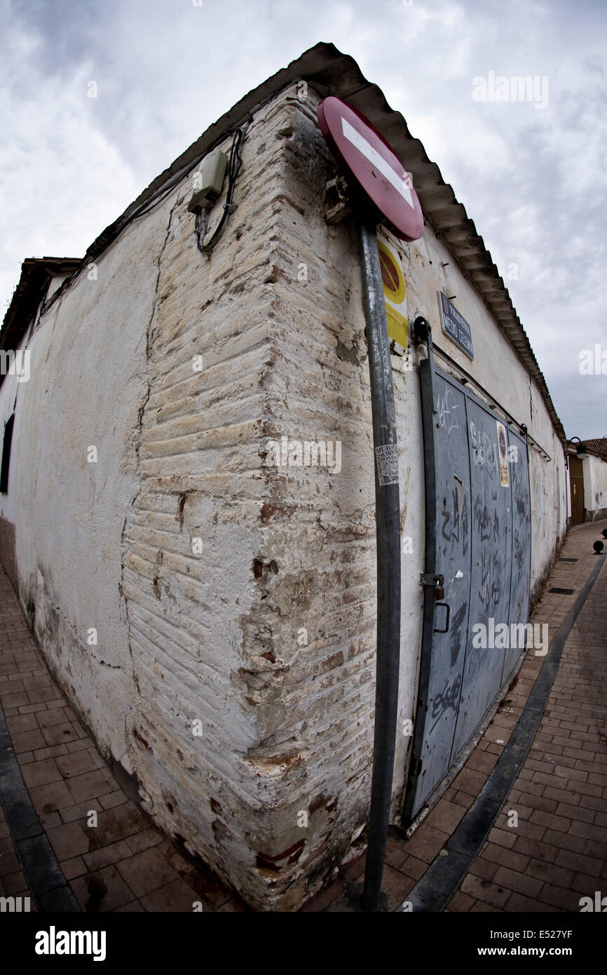 Street with houses made of mud, rural town Stock Photo - Alamy