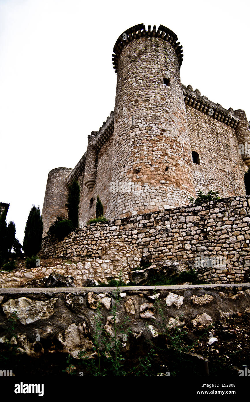 Torija´s Castle in Spain, medieval building Stock Photo - Alamy