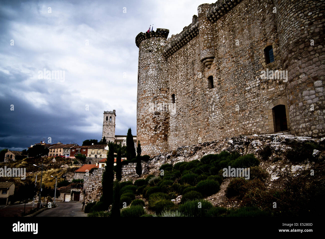 Torija´s Castle in Spain, medieval building Stock Photo - Alamy