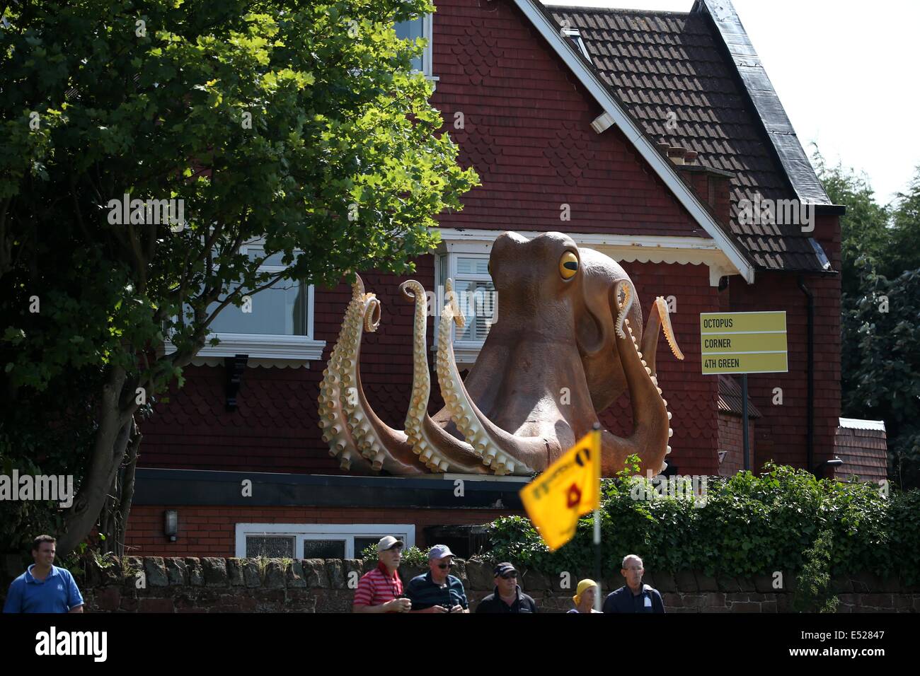 General view, JULY 17 2014 - Golf : The three metre tall octopus, which ...