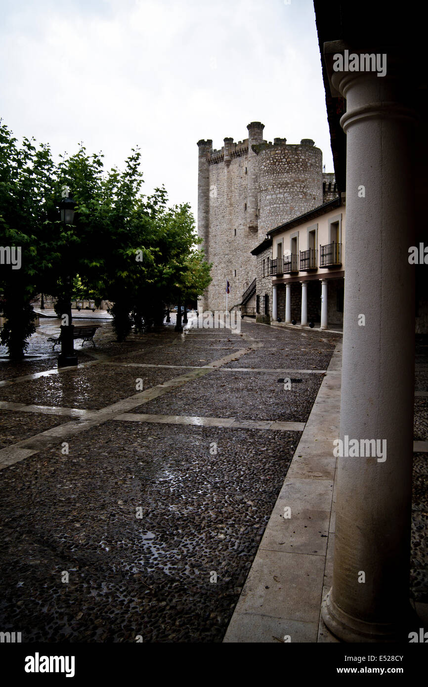Medieval town, old architecture in Torija Spain Stock Photo - Alamy