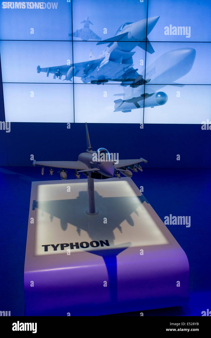 BAE Systems Typhoon jet fighter presentation model, exhibited at the ...