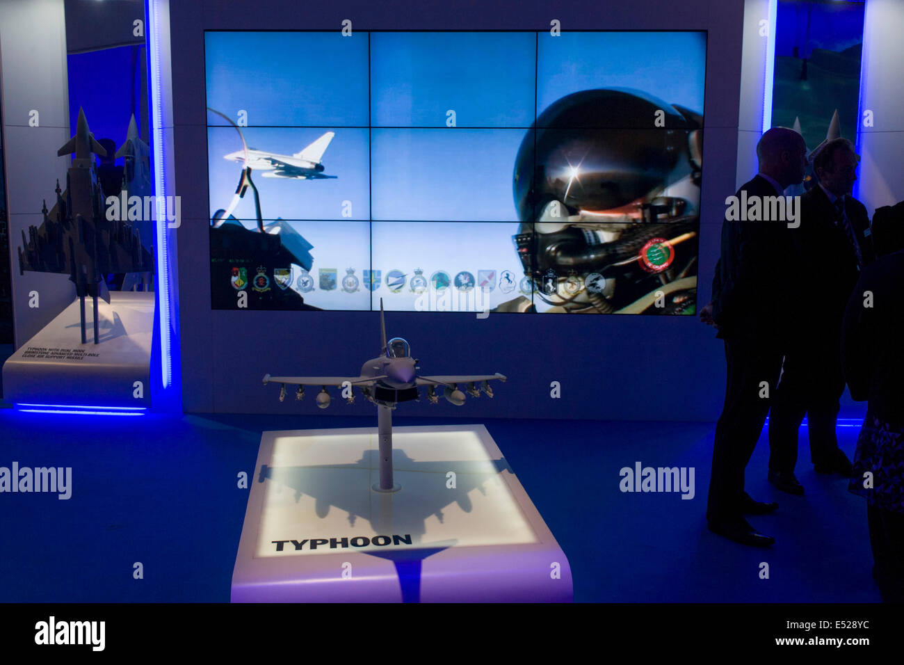 BAE Systems Typhoon jet fighter presentation model, exhibited at the ...