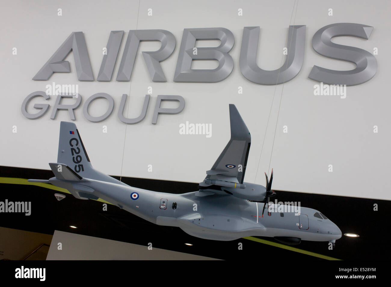 Airbus / EADS CASA C-295 exhibited at the Farnborough Air Show. The ...