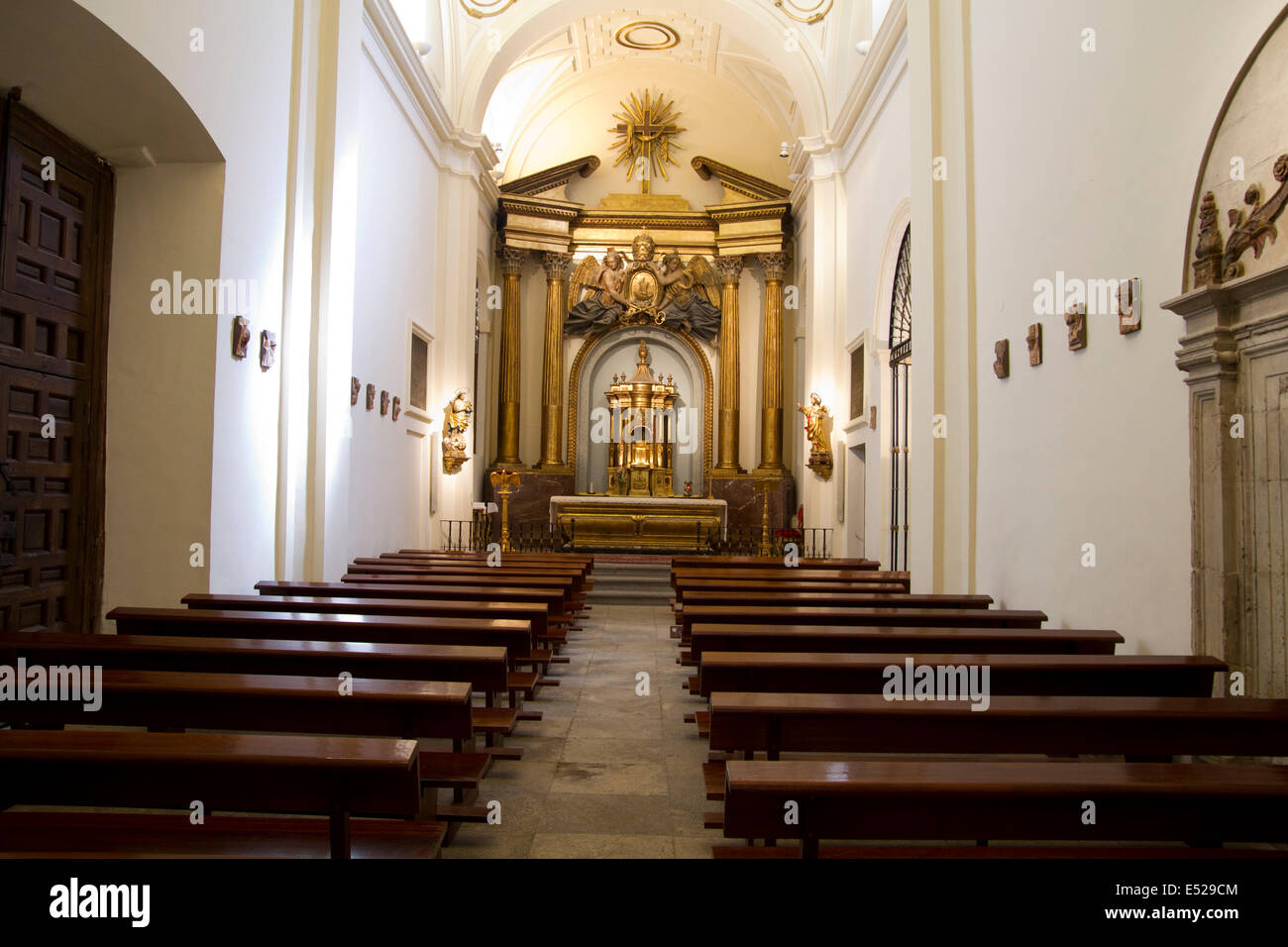 Golden Chapel, figures and paintings of gothic style Stock Photo - Alamy