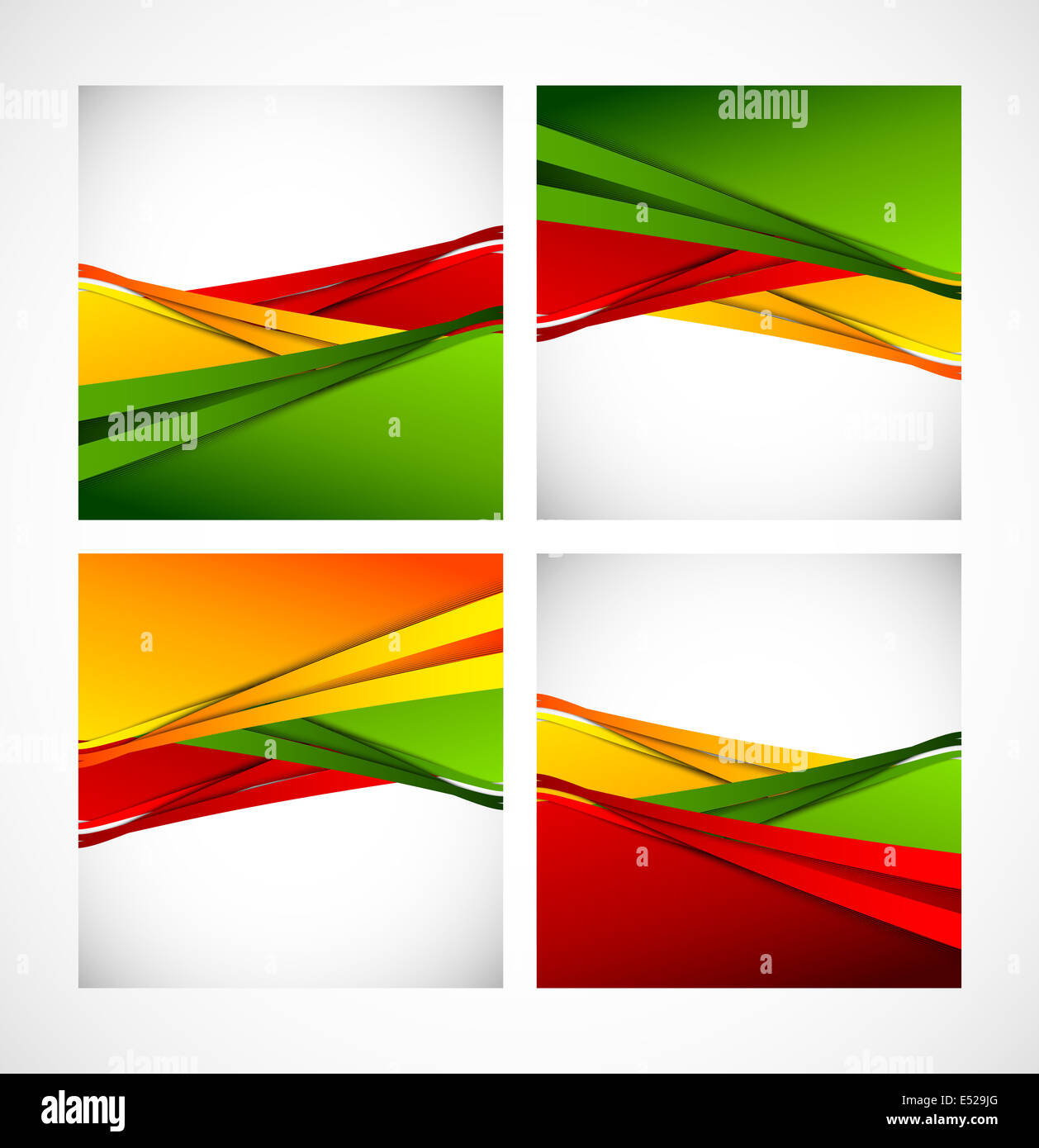 Set of posters Stock Photo - Alamy