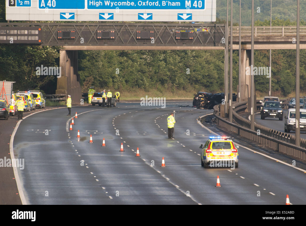 M40 motorway fatal hi-res stock photography and images - Alamy