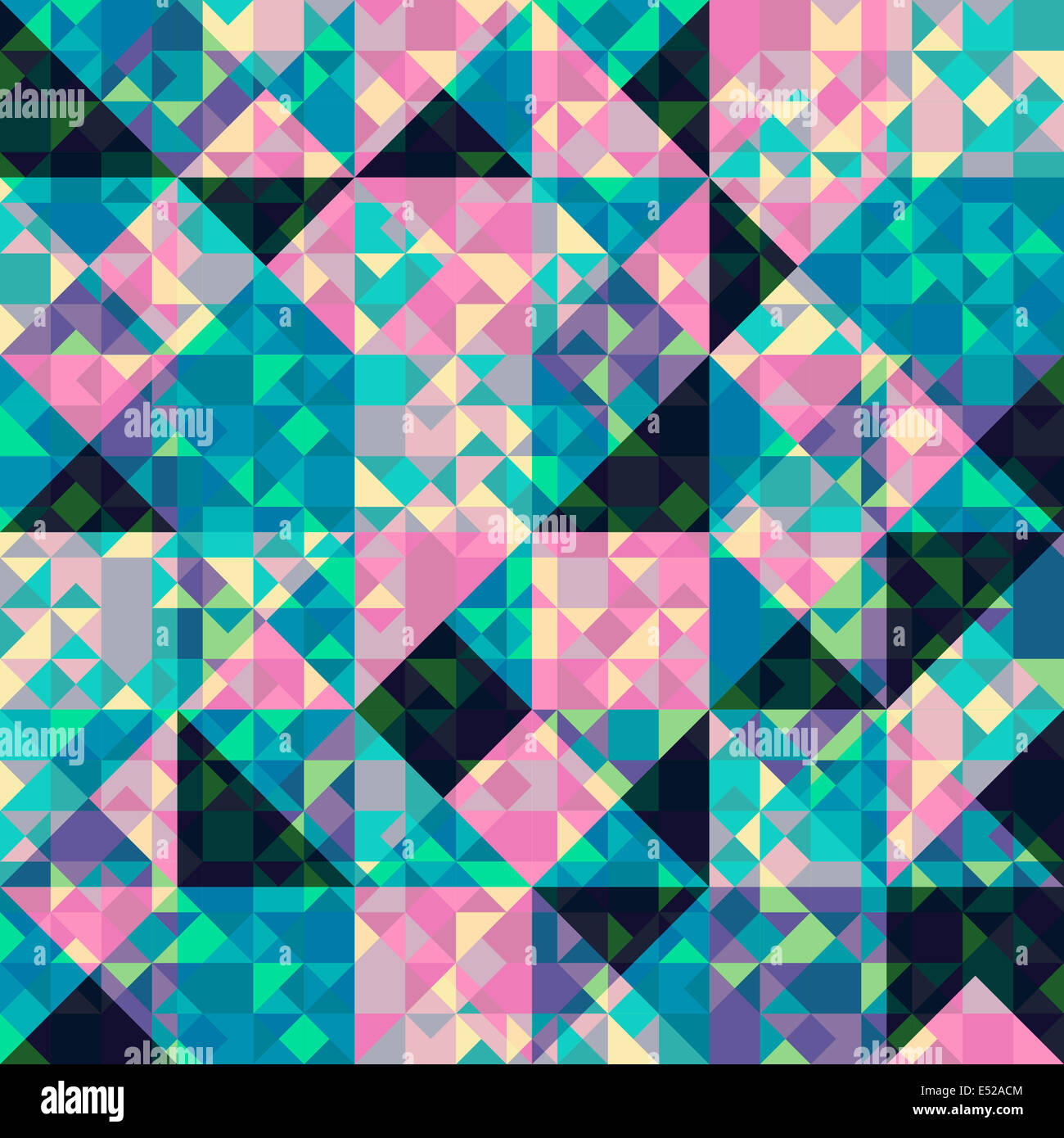 Retro pattern of geometric shapes, vector illustration Stock Photo - Alamy