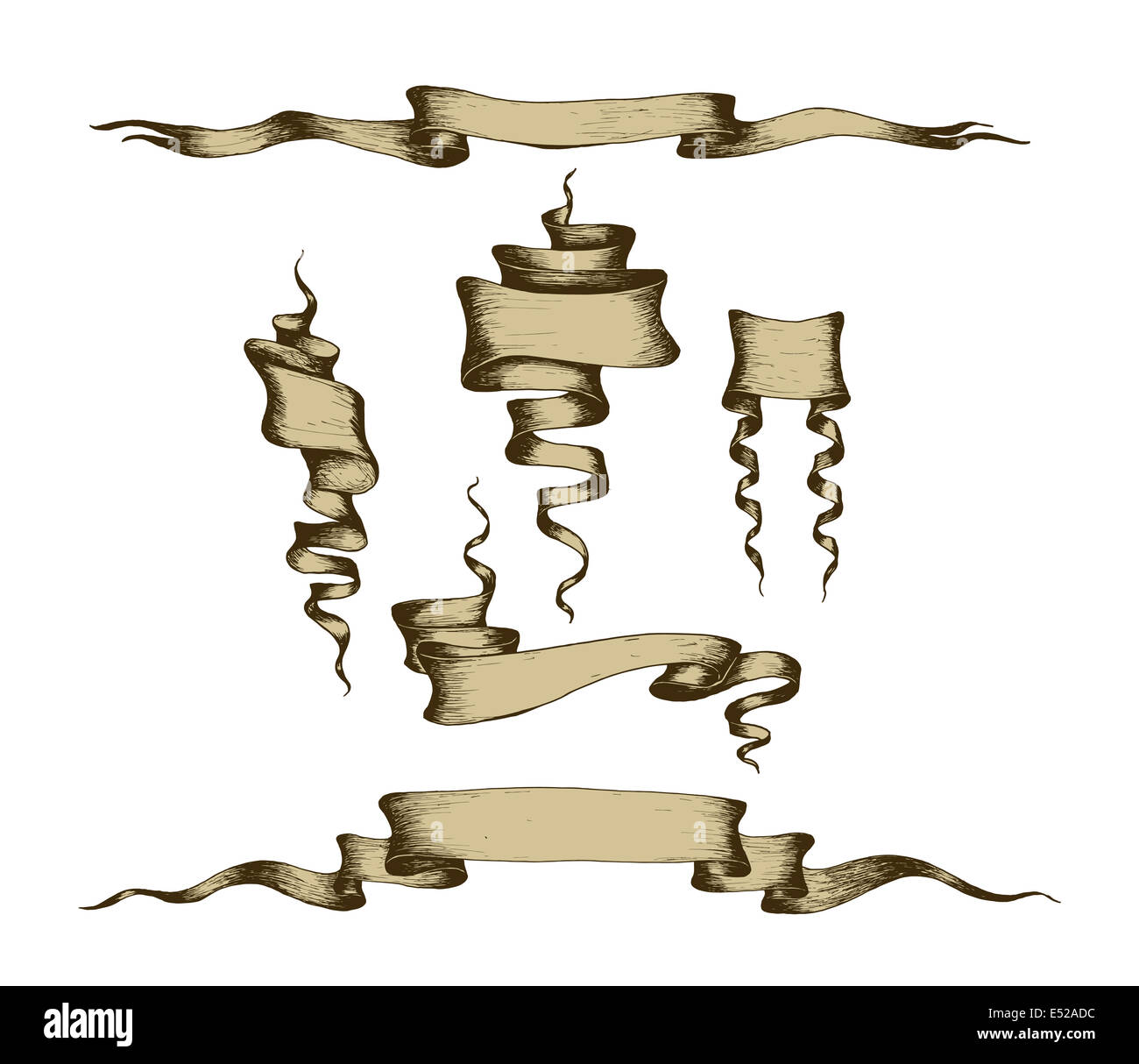 Ancient banner ribbon hi-res stock photography and images - Alamy