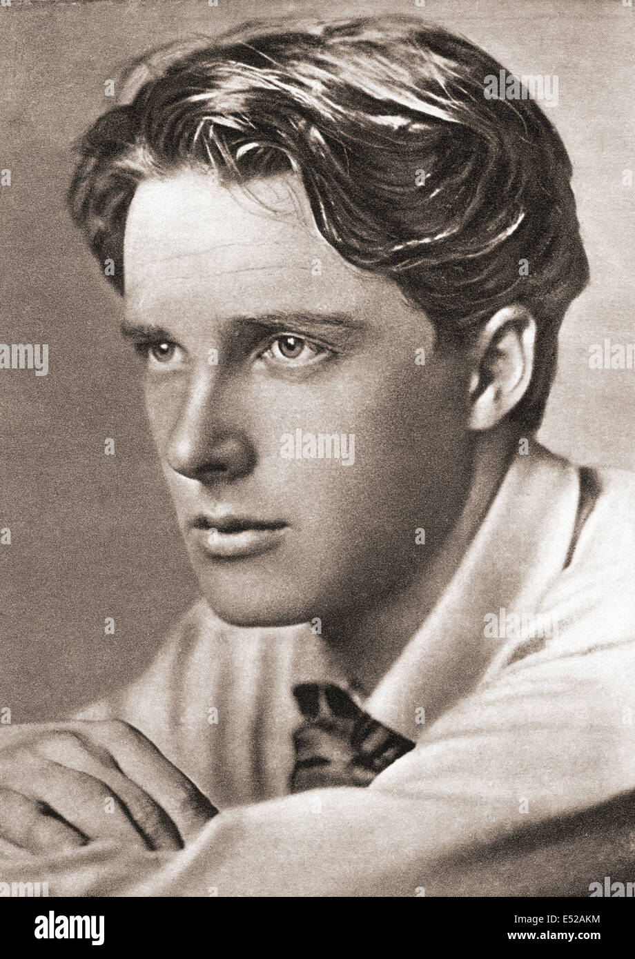 Rupert Chawner Brooke, middle name sometimes given as "Chaucer", 1887 ...