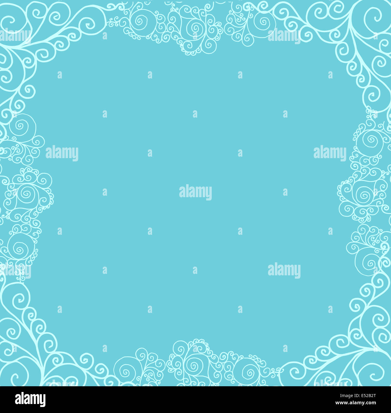 Vector curly border with place for your text Stock Photo - Alamy