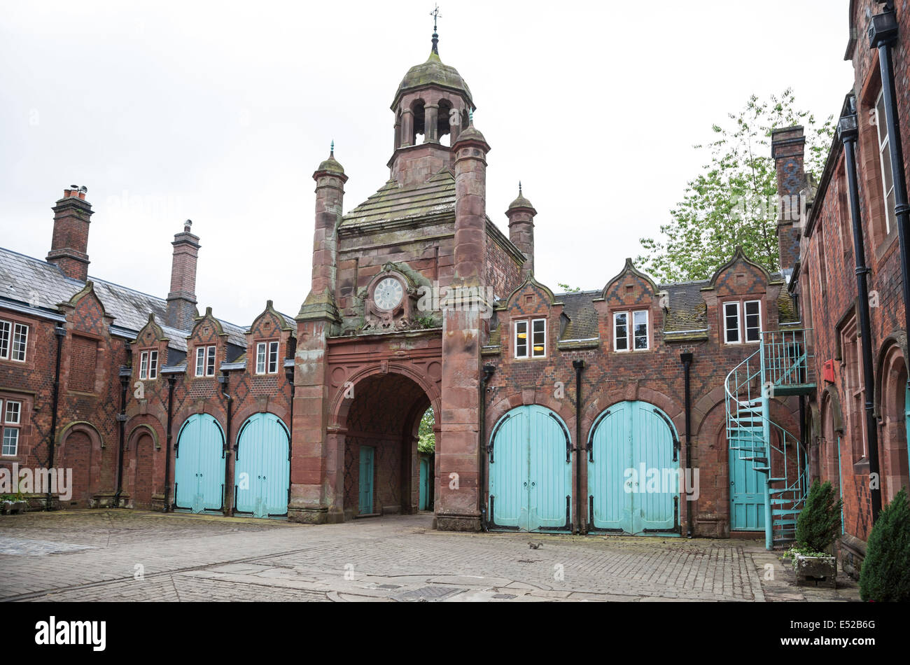 Keele Hall in the grounds of Keele University Keele Stoke-on-Trent ...