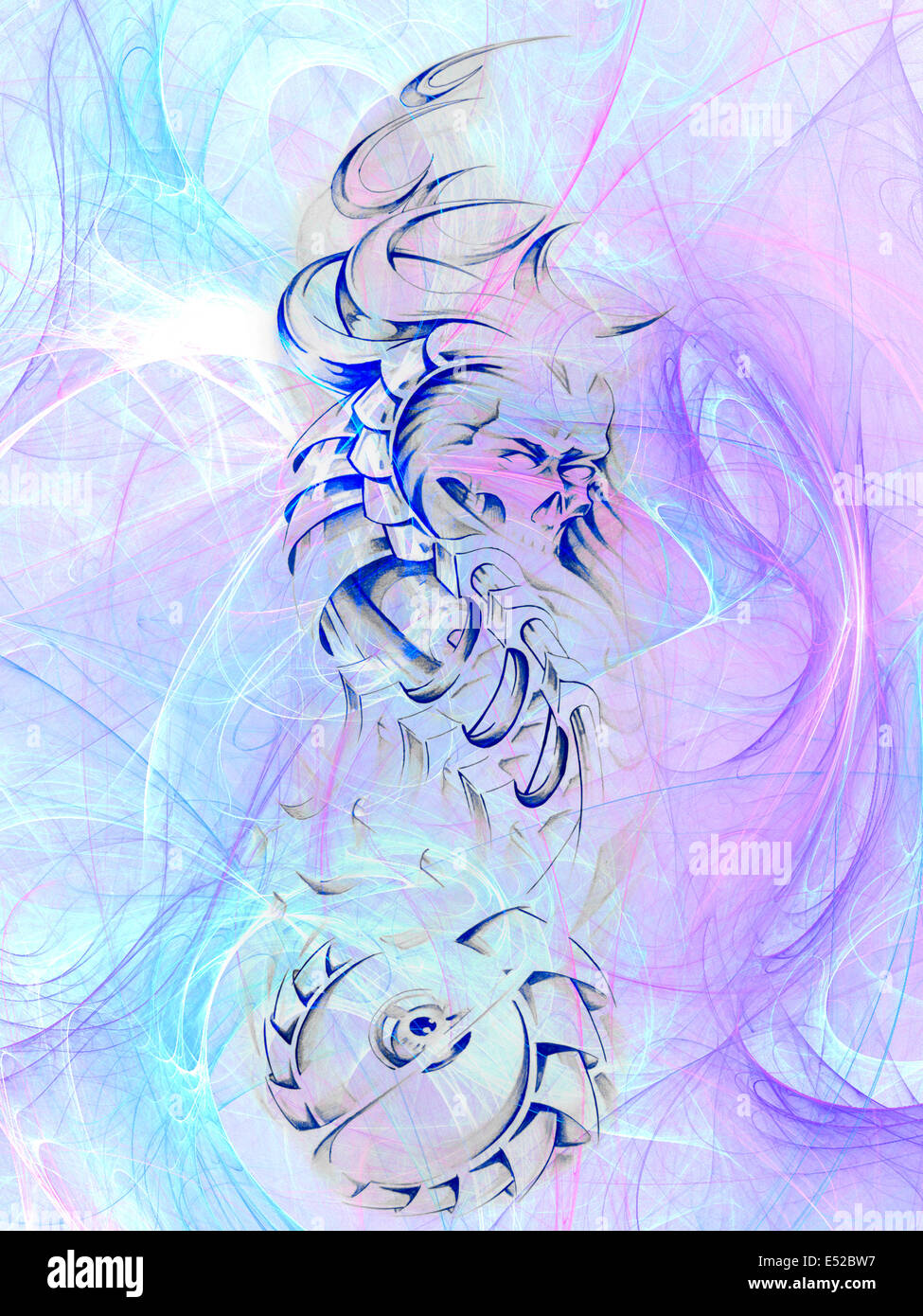 Illustration over white background with vivid colors Stock Photo - Alamy