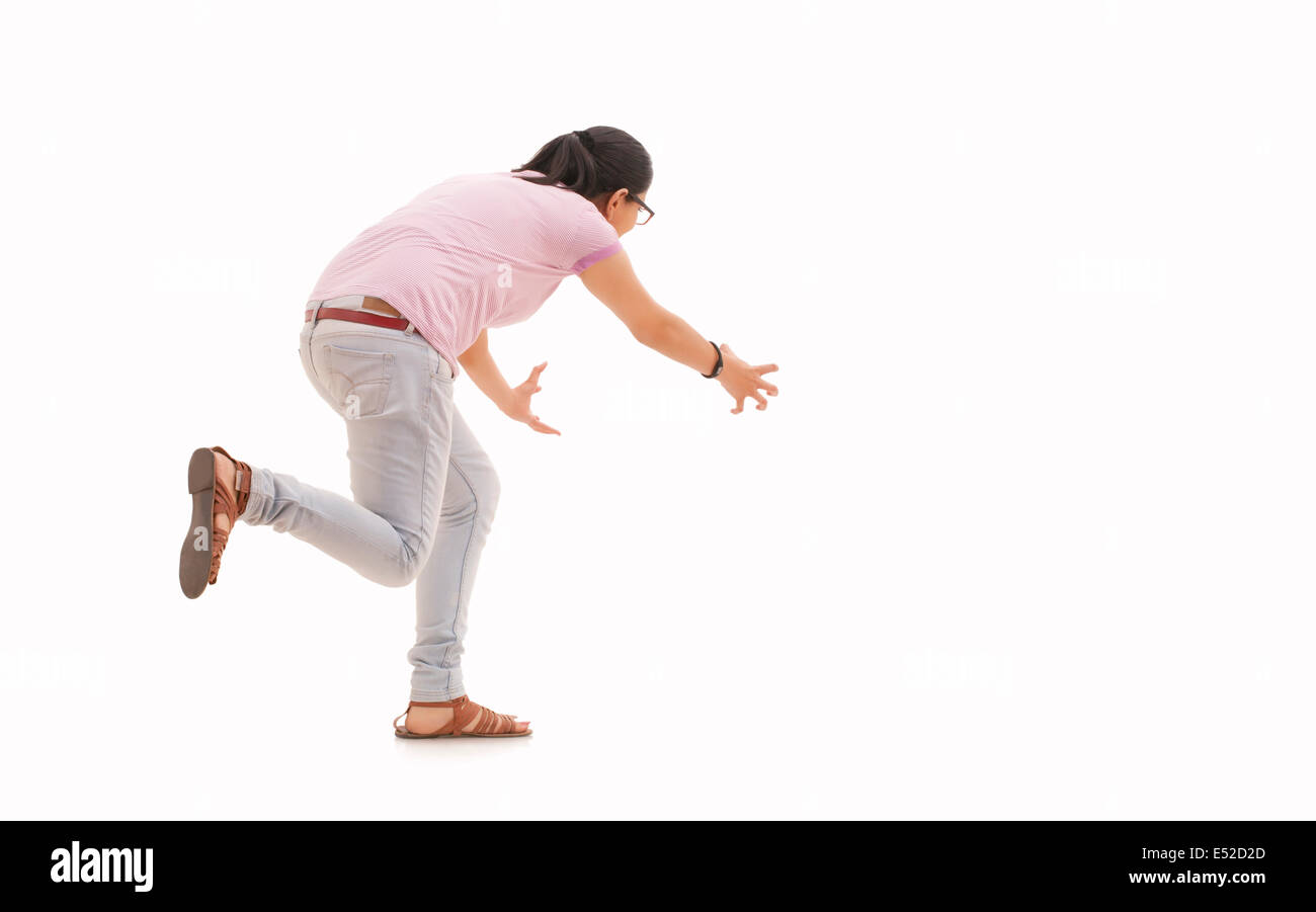 Woman arms catch hi-res stock photography and images - Alamy