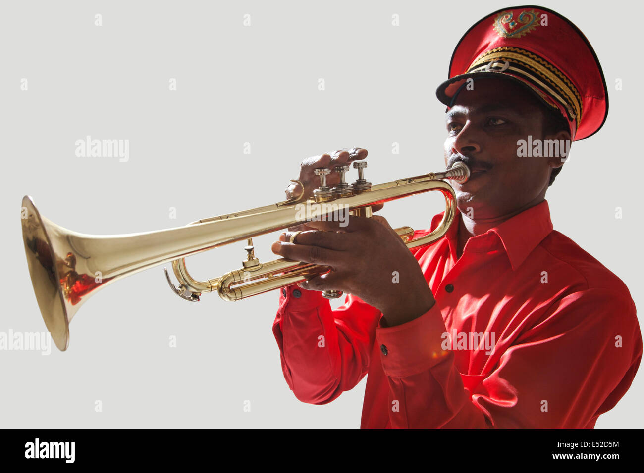 Bandmaster Playing On Trumpet High Resolution Stock Photography and ...