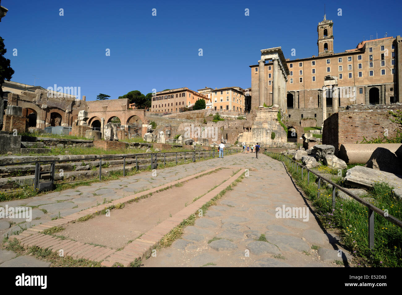 Via sacra forum roma hi-res stock photography and images - Alamy