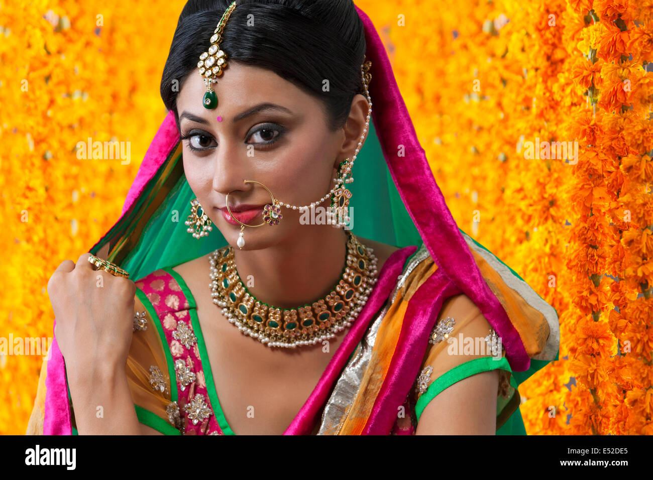 Portrait of a beautiful bride Stock Photo - Alamy