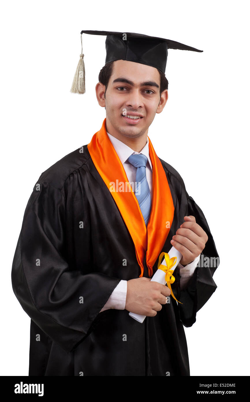 Indian boy graduation degree hi-res stock photography and images - Alamy