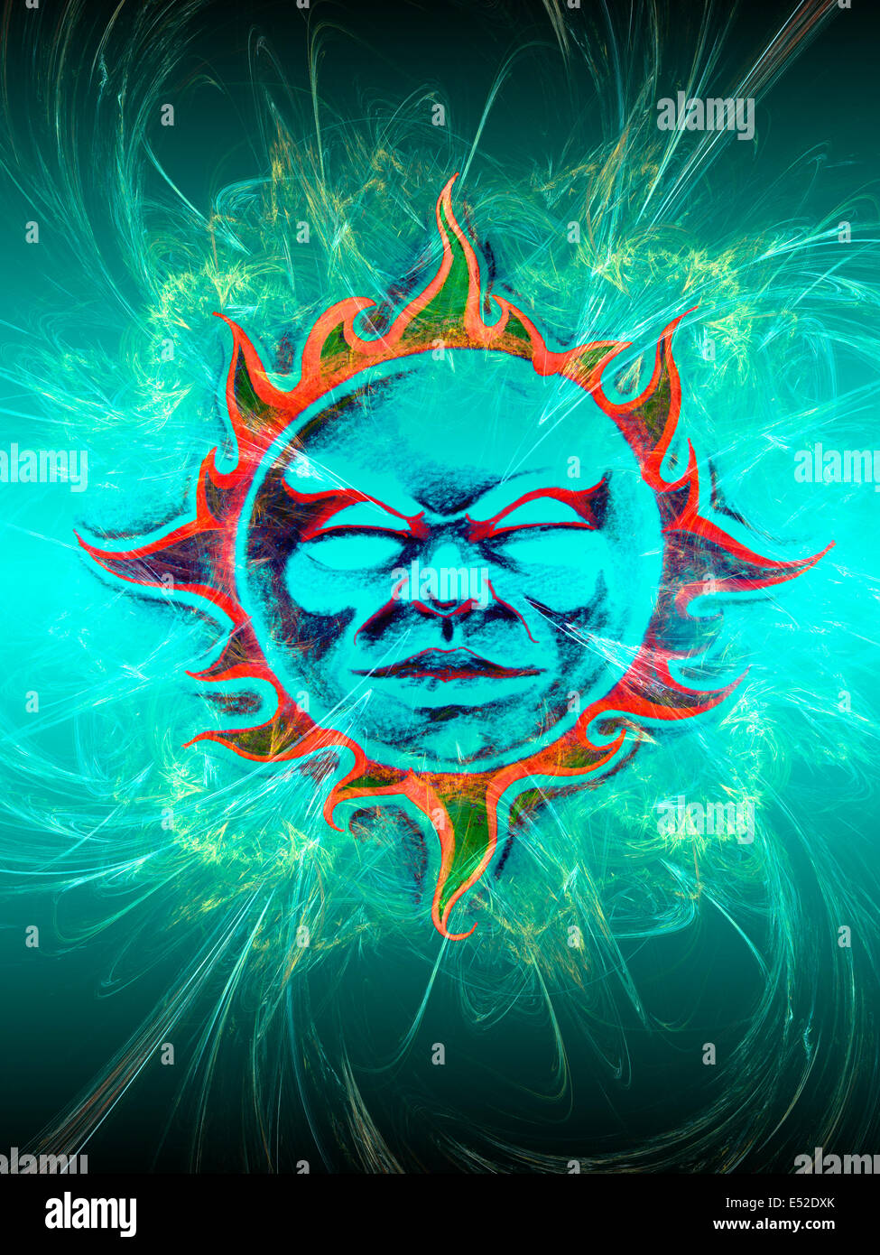 Illustration over white background with vivid colors Stock Photo - Alamy