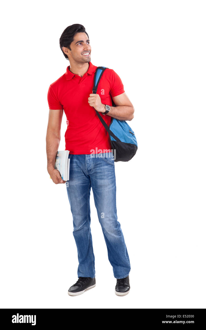 Indian college student bag smiling hi-res stock photography and images ...