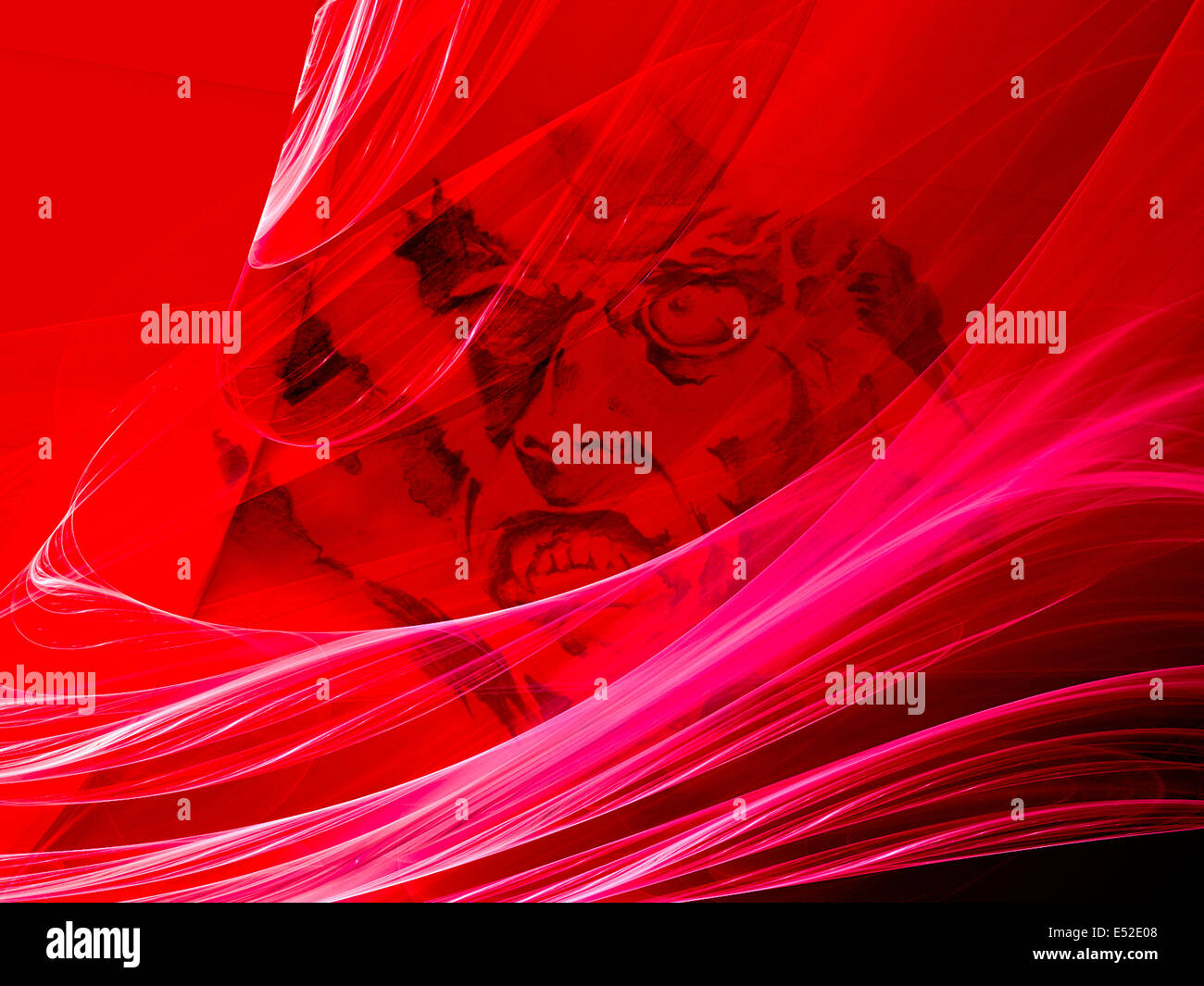 Paint of a Vampire. Nice colors over background Stock Photo - Alamy