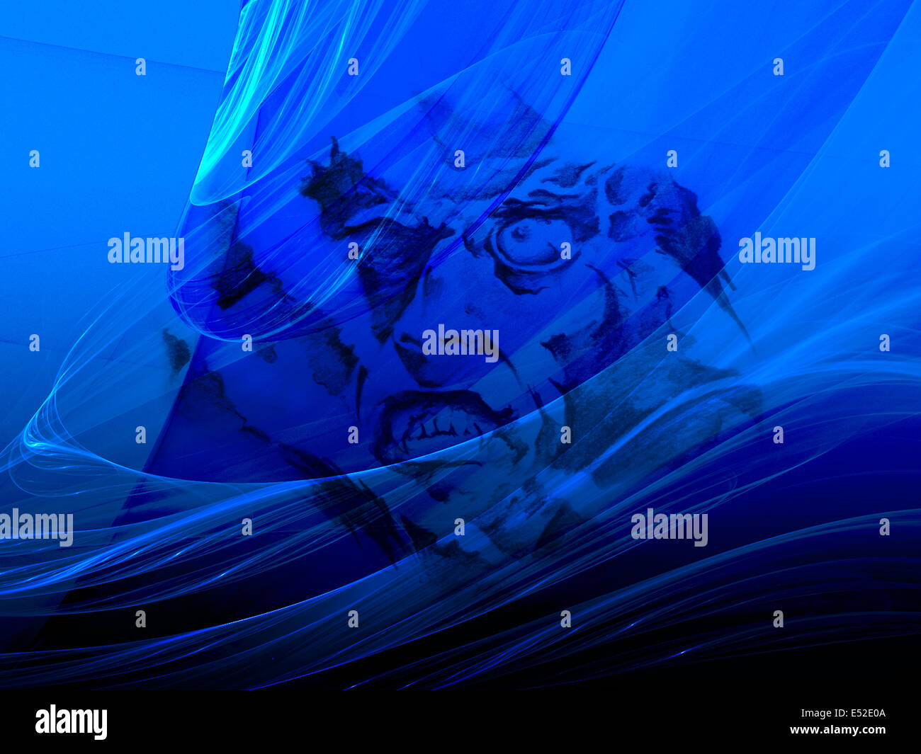 Paint of a Vampire. Nice colors over background Stock Photo - Alamy