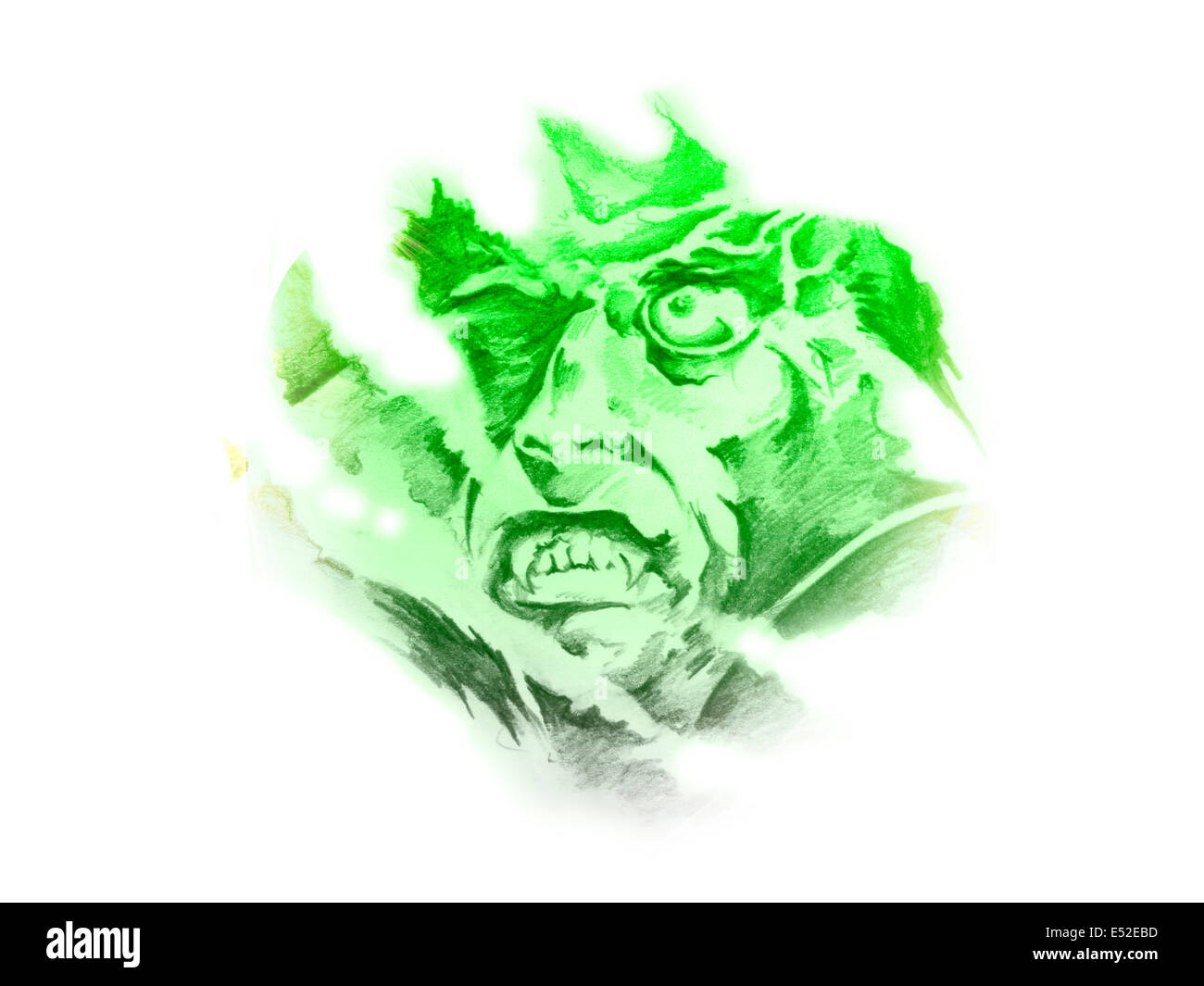 Paint of a Vampire. Nice colors over background Stock Photo - Alamy