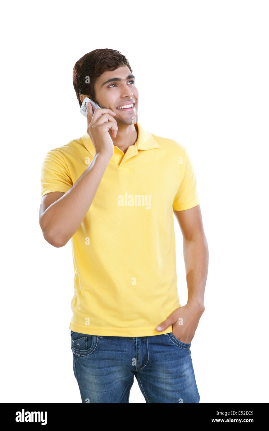 Man standing talking front view Cut Out Stock Images & Pictures - Alamy