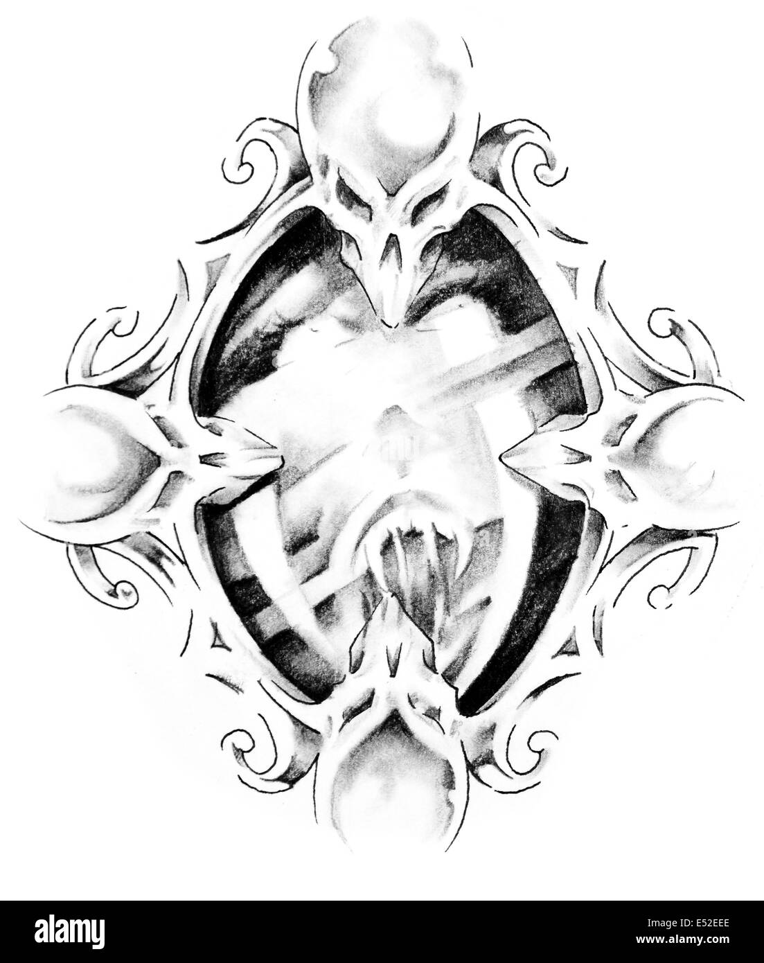 Sketch of tattoo art Stock Photo - Alamy
