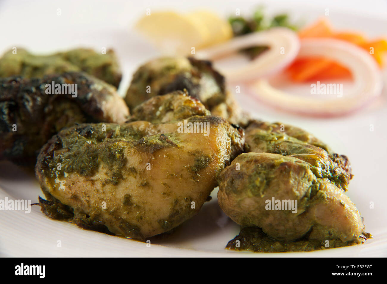 Hariyali chicken kebab Stock Photo - Alamy