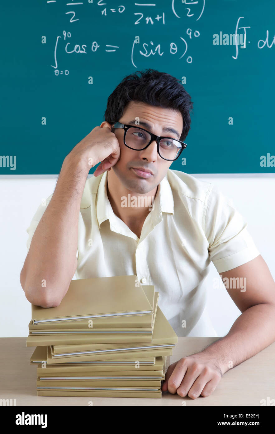 College student looking bored Stock Photo - Alamy