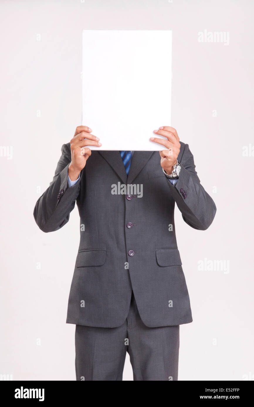 Placard obscured face hi-res stock photography and images - Alamy